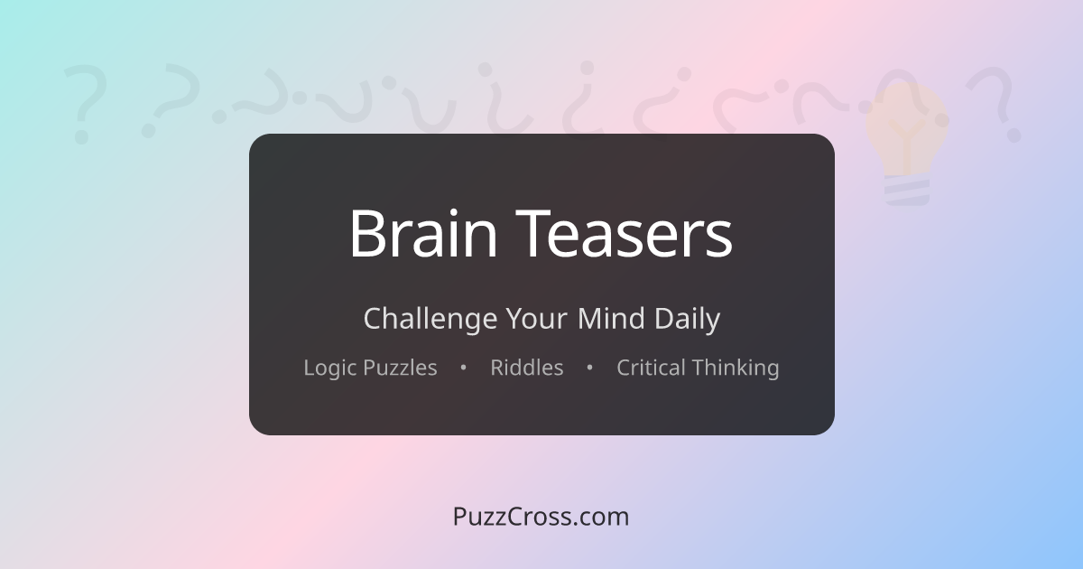 Free Brain Teasers & Logic Puzzles - Daily Mental Challenges Online ...